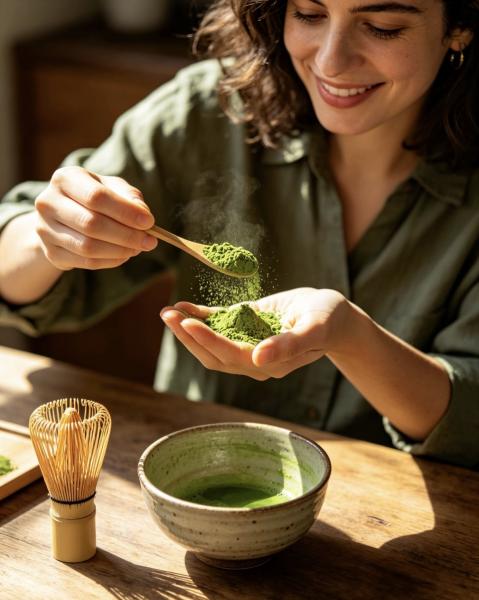 Quality Ceremonial Grade Matcha Powder - Vibrant Green, Umami-rich, Fine Texture for Tea Ceremonies and Culinary Use for sale