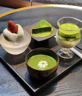 China Organic Rishi-Style Tencha Green Tea Leaves Liquid Matcha Base Material for Beverage Dessert Topping Applications for sale