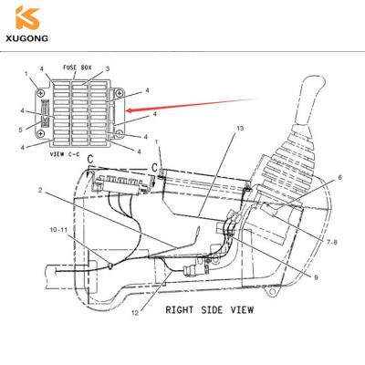 中国 1114812 111-4812 エンジンフューズボックスベース 320B 掘削機部品 販売のため