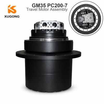 China GM35 Nabtesco Travel Motor Final Drive for Komatsu PC200-7 PC200-8 Excavator 20Y-27-00101 for sale
