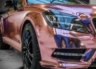 Cina involucro del vinile di Chrome dell'automobile 170mic, involucro olografico del laser Rose Gold Chrome Vinyl Car in vendita