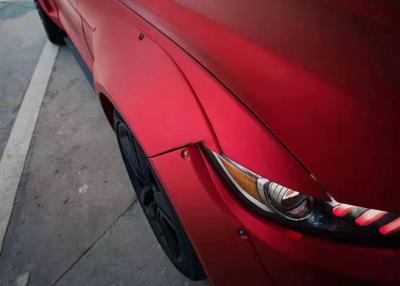Cina Spessore di film rosso dell'involucro 0.14mm del vinile di Chrome dell'automobile del raso a prova d'umidità in vendita