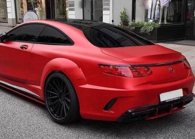 Cina Spessore di film rosso dell'involucro 0.14mm del vinile di Chrome dell'automobile del raso a prova d'umidità in vendita