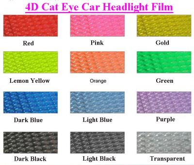 Cina rivestito di silicone resistente del tempo del film 4D del faro dell'automobile 0.3x10m/Roll in vendita