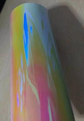Cina Stretchable olografico rosa dell'involucro del vinile dell'automobile di Chrome dell'arcobaleno calandrato in vendita