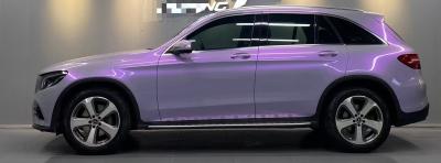 Cina metallico bicolore di 14KG/Roll Grey Purple Car Wrap finito in vendita