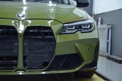 Cina high quality 5ft X 60ft Gloss battle Green Vinyl Wrap PET Liner Dimensional Stable in vendita