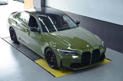 Cina high quality 5ft X 60ft Gloss battle Green Vinyl Wrap PET Liner Dimensional Stable in vendita