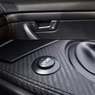 Cina accessori dettaglianti del veicolo impermeabile dell'autoadesivo del film del vinile dell'involucro dell'automobile della fibra del carbonio del fantasma 3D in vendita