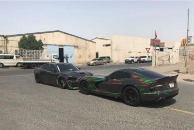 Cina Involucro olografico premio del vinile di Chrome dell'automobile dell'arcobaleno del laser in vendita