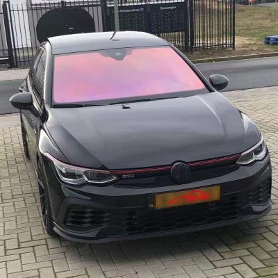 Cina autoadesivi del parabrezza del camaleonte del film di 1x30M Car Window Tinting rossi/alto termoresistente verde in vendita