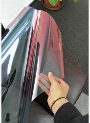 Cina autoadesivi del parabrezza del camaleonte del film di 1x30M Car Window Tinting rossi/alto termoresistente verde in vendita