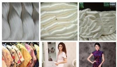 China 100% pure mulberry raw silk fibers 20/22 spun silk yarn for sale