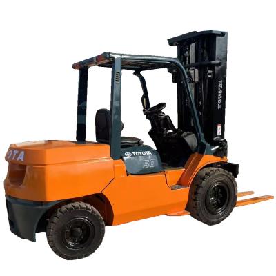China 5 Ton Used Diesel Forklift 5000KG Load Capacity Toyota Forklift 3.5 Ton for sale
