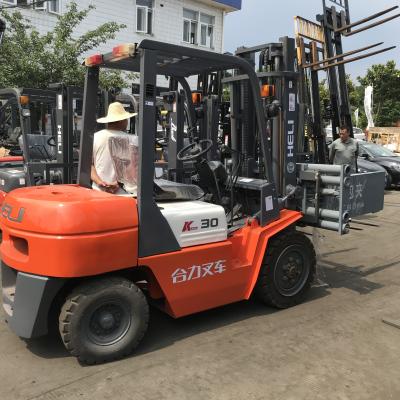 Cina Carrello elevatore Heli usato 3T 3 TON FORKLIFT Diesel/Benzina/GPL con accessori Produttore di carrelli elevatori Factiria CPCD30 in stock in vendita