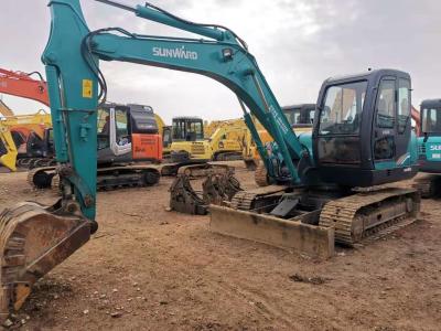 China SUNWARD de Emmer8t Gebruikt Graafwerktuig Equipment van SWE80E 0.3m3 Te koop