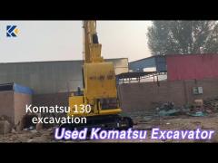 Crawler Type Used Komatsu Excavator 61.8kN 13000kg With Traditional Power