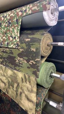 China Netto de Stoffen het Canvas van de camouflagedoek breit Pu-de Groene Singelband van de Deklaagstof Te koop