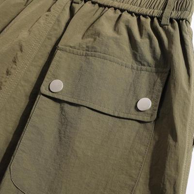 China Loose Fit Mid Waist Spring/Summer Army Green Black wholesale men shorts cargo Polyurethane Elastane 100% Loose Fit Custom (DY002) for sale