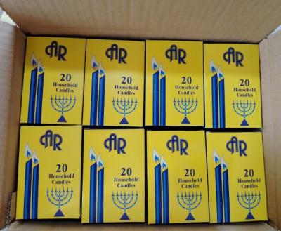 China 20pk white unscented  household candle,20pcs in printed boxes,24boxes/outer carton for sale