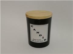 China Home decor candle; black scented glass candle,luxury candle, unique candle for sale