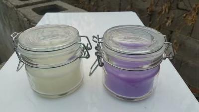 China Decor  home scented glass jar candle with vanilla & lavender  fragrance for sale