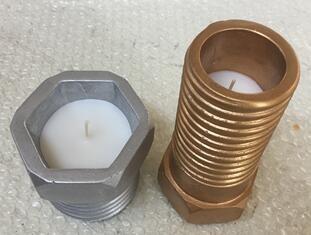 China 100% paraffin white metal schrauben scented candle  packed into gift box for sale