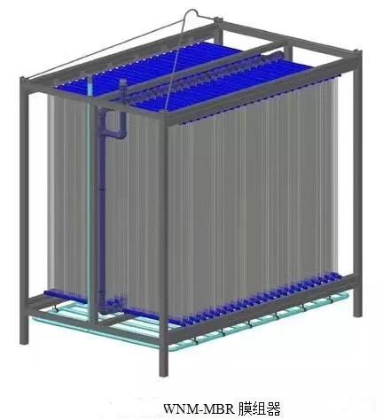 Quality PVDF MBR Membrane with 0.03μm Pore Size and 60m2 Surface Area for Out-inside Module Waste Water Treatment for sale
