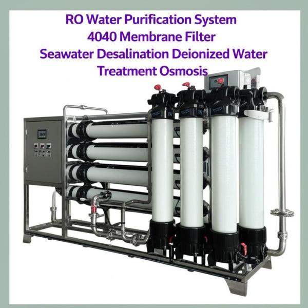 Quality Cylinder Shape Seawater RO Membrane 800Mpa Desalination Reverse Osmosis Membrane for sale
