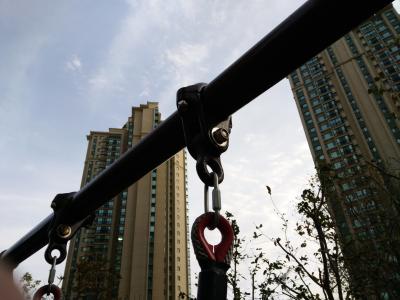 Cina Tampili di corda di nylon aperti Equipaggiamento da parco rosso Ricambi in vendita