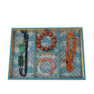 China Customized Design Jewelry Display Stand with LED Ceiling Light and Waterproof Bracelet Organizer for sale