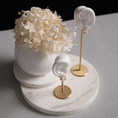 China Customized Design LED Illumination High-Quality Silicone Jewelry Display Stand for Elegant Earring Showcase for sale