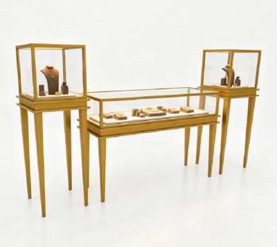 China Customizable Design Jewelry Display Table with Integrated LED Lighting and Eco-Friendly Materials for sale