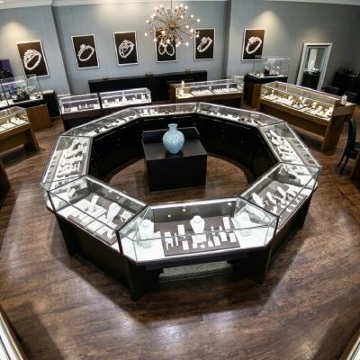 China Customized Design Jewelry Display Cabinet with Integrated LED Lighting and Durable Construction for sale
