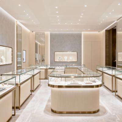 China Customized Design Jewelry Showcase with LED Lighting and Durable Construction for Luxury Retail for sale