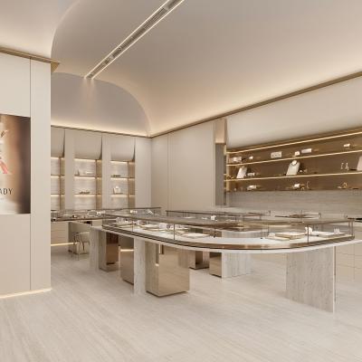 China Professional Wooden Jewelry Showcase with Tempered Glass Display and Customizable Options for Retail for sale