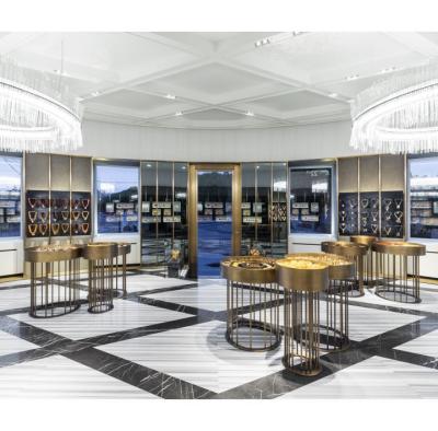 China Customizable Jewelry Display Cabinet with Tempered Glass Display and Adjustable Glass Shelves for Retail for sale