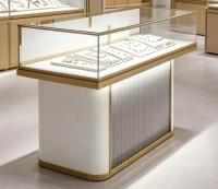 China LED Lighting Jewelry Display Showcase with Customizable Features and Durable Construction for sale