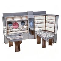 China Wall Mounted Display Case with Built-in High CRI LED Lighting Adjustable Glass Shelves and Solid Back Construction for sale