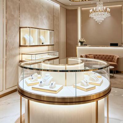 China Upright Display Case with Built-in Top Hanging LED Spotlight and Adjustable Glass Shelves for Durable Corrosion-Resistant Display for sale