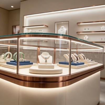 China Built-in Soft LED Jewelry Counter with Anti-theft Design and Fast 2 Working Days Design Time for Retail for sale