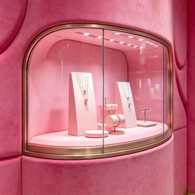 China Front Opening With Soft-Close Mechanism Upright Display Case With Built-in High-CRI LED Lighting and Adjustable Shelves for sale
