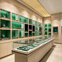 China Lockable Upright Display Case with Adjustable Glass Shelves and Ventilated Back Panel for sale