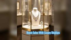 Custom Luxury Jewelry Display Case with LED Lighting
