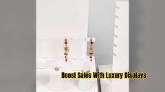 Luxury Velvet Jewelry Display for Retail Stores