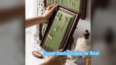 Premium Wooden Jewelry Display Racks for Retail Stores