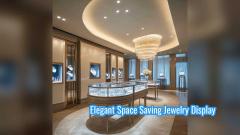 Space Saving Wall Mounted Jewelry Display Cabinet