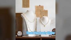 Elegant Wood Jewelry Display Stands for Luxury Retail