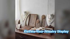Elegant Wood Jewelry Display Stand for Luxury Showcases