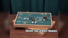 Luxury Velvet Jewelry Display for Wedding Showcases